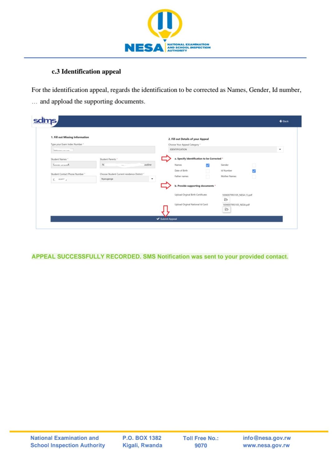 NESA NATIONAL EXAMINATION USER GUIDE FOR APPEAL MANAGEMENT. - NEWS WITHIN